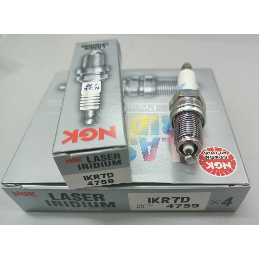 NGK LASER IRIDIUM IKR7D 4759 SET SPARK PLUG (4PC) MYVI 2007>>2017 ...