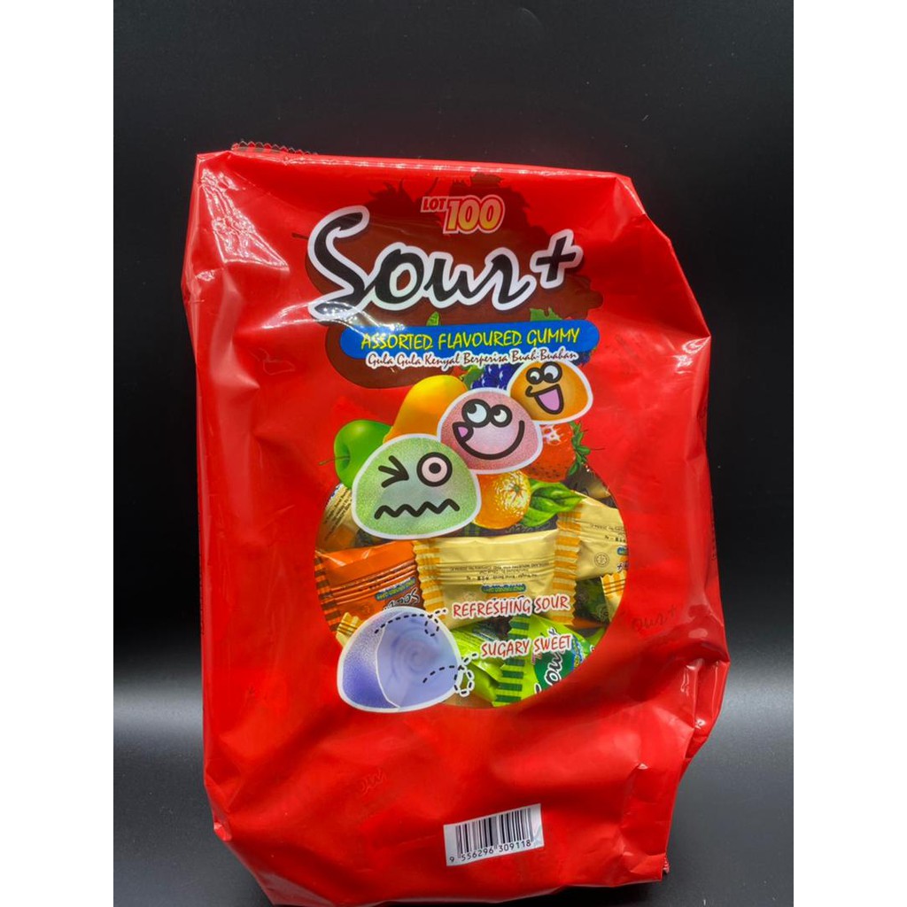 Lot 100 Sour Plus Gummy Candy 600G | Shopee Malaysia