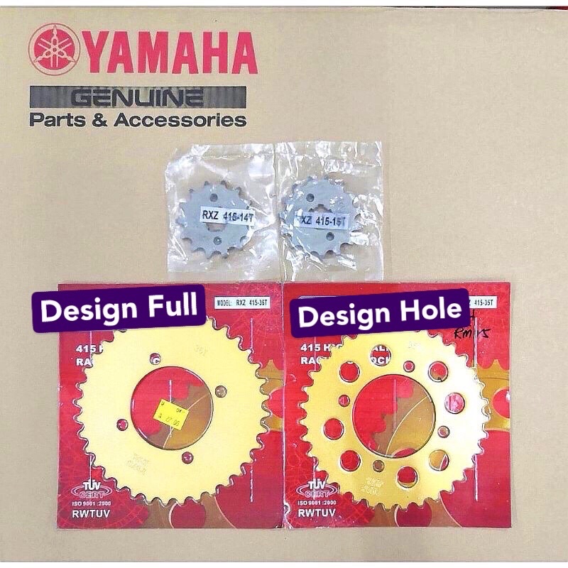 SPROCKET 415 RXZ Y125 LC135 LAGENDA Y110 Y100 REAR SPOKET SPOCKET GOLD LC SRL110 SS 125ZR ...