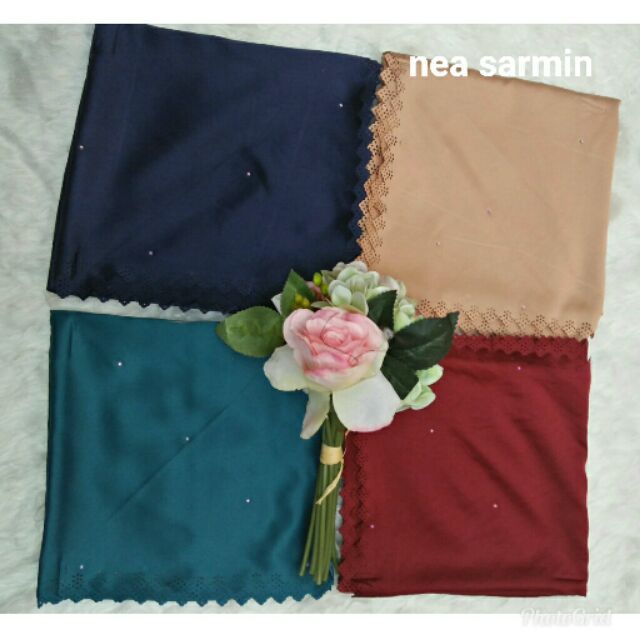 Bawal Satin laser Cut Batu Tabur(2 Hadiah if Buy more 3)-Brooch ...