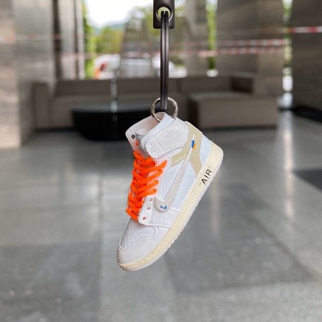 Off White Jordan 1 White Leather Keychain | Shopee Malaysia