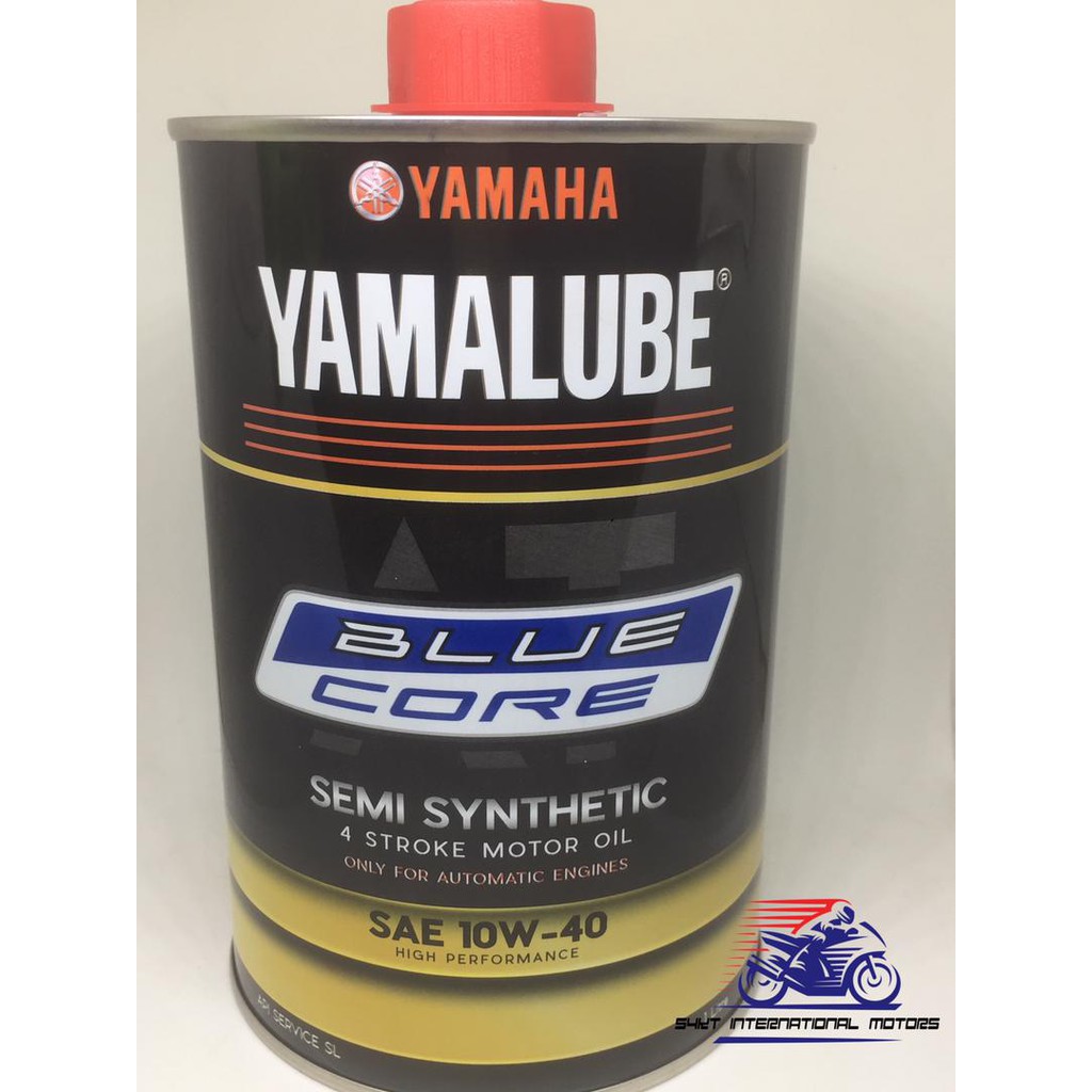 Yamalube Blue Core Semi Synthetic 4stroke Motor Engine Oil SAE 10W-40 ...