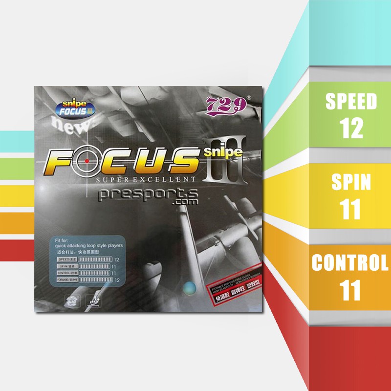 729 Friendship Focus 3 Snipe Table Tennis Rubber | Shopee Malaysia