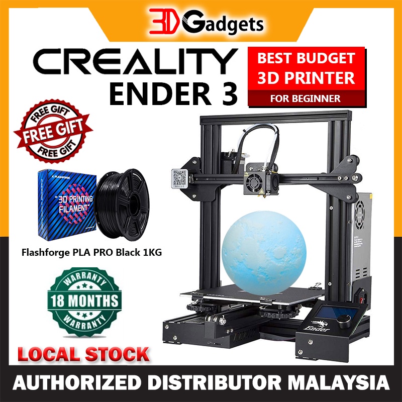 Creality Ender 3 DIY Kit 3D Printer 32 Bit Board | Shopee Malaysia