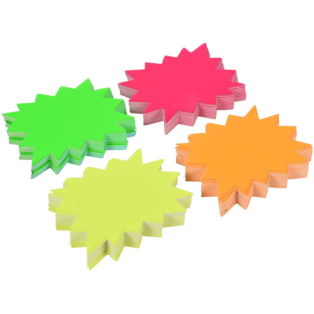 Fluorescent Price Tag Pop Paper Explosion Price Label Promotion Display ...