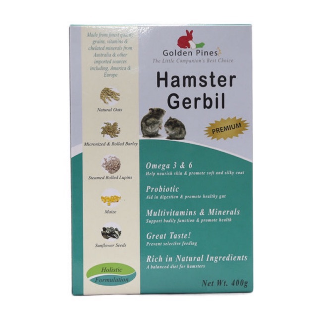Golden Pines Hamster Gerbil Feed (400g) | Shopee Malaysia