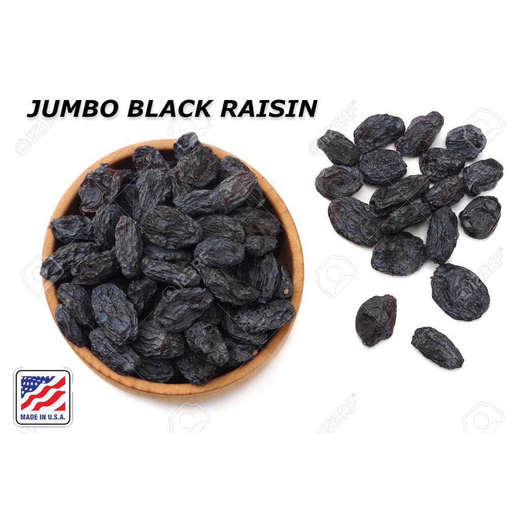 250g | 500g (JUMBO) USA PREMIUM BLACK RAISIN / KISMIS HITAM (JUMBO ...