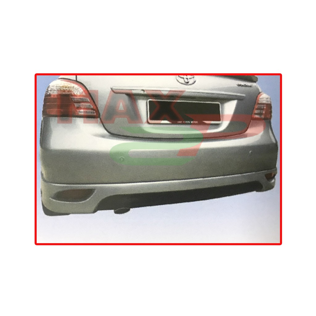 Toyota Vios 2nd Gen (2008) TOM Rear Back Bumper Skirt Skirting Lower ...