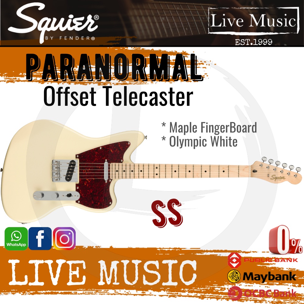 Squier Paranormal Series Offset Telecaster Electric Guitar - Olympic ...