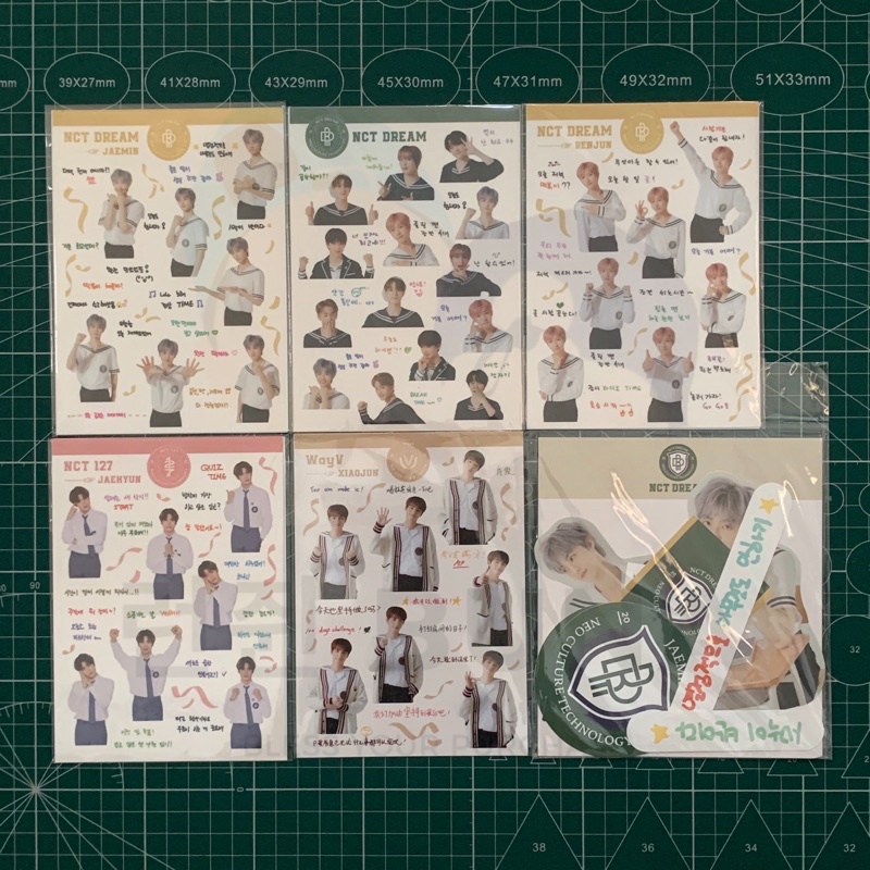 Sticker Set Member Back To School Kit 2021 NCT Dream Renjun Jaemin WayV ...