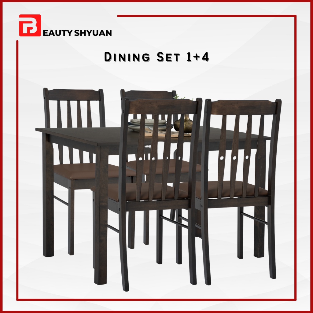 CREMINI Dining Table 4 Seater Dining Table Set 4 Seater Dining Set 4 ...