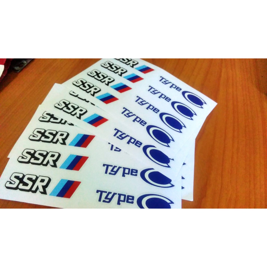 SSR TYPE C ORIGINAL STICKER | Shopee Malaysia