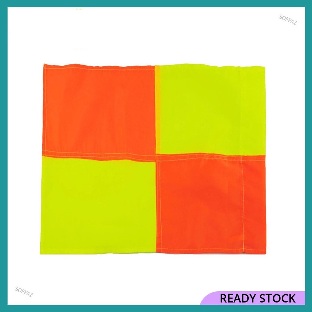 Bendera Pengadil Merah Kuning Soccer Linesman Referee Flag Red Yellow ...