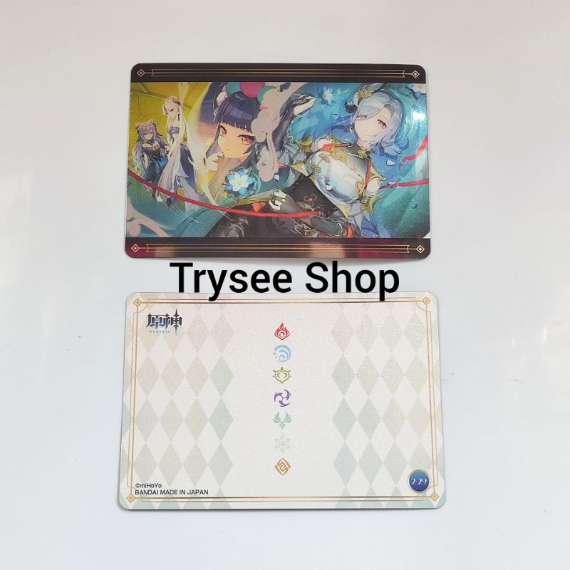 Genshin Impact Metal Card Collection Bandai Namco/Mihoyo Eula Shenhe ...