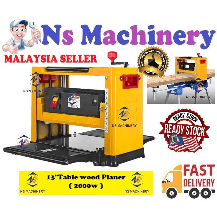 13"TABLE WOOD PLANER/POWER PLANER/Mini Wood Planer Thicknesser Machine ...