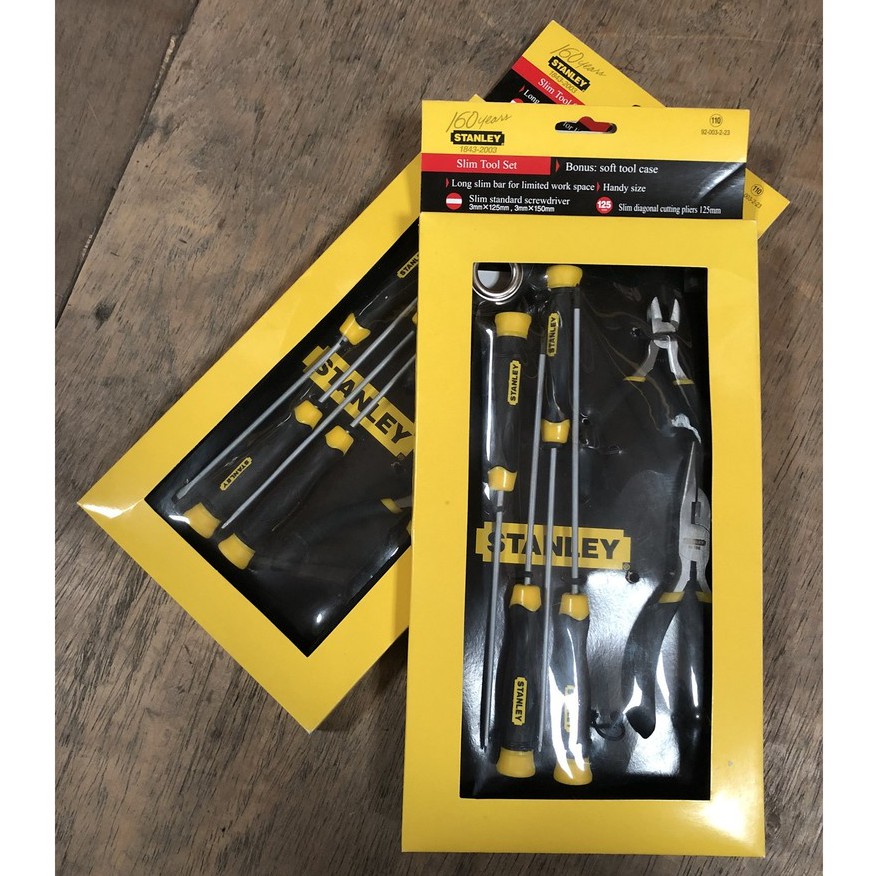 VMSHOPP- Stanley 92-003-2-S (92-003-2) 6-Piece Slim Tools Set | Shopee ...