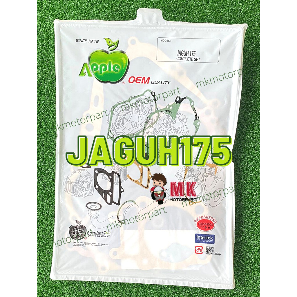 🍎 Modenas JAGUH175 Overhaul Gasket Complete Set 🍎 Apple Gasket JAGUH ...