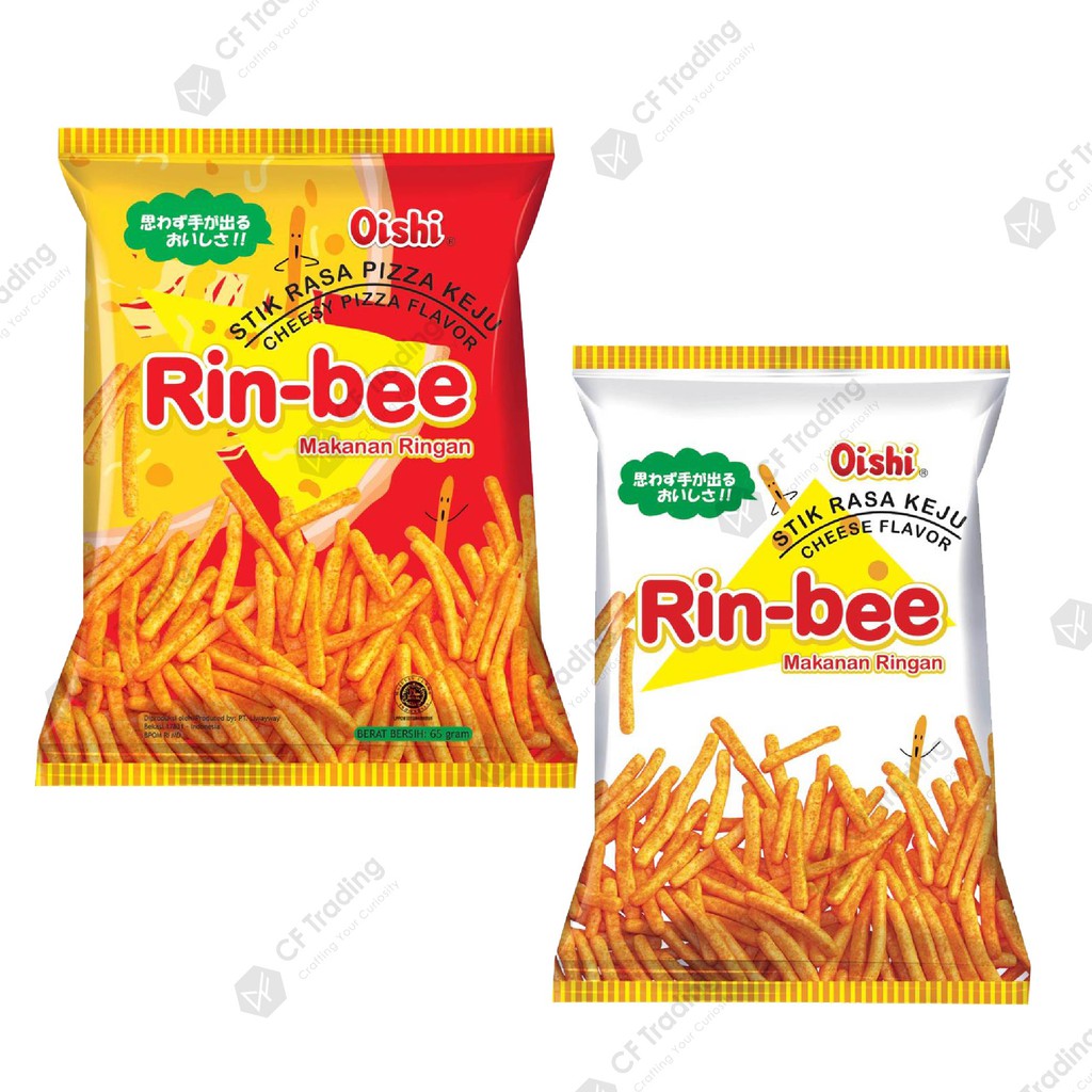 Oishi Rinbee Sticks - Cheesy Pizza(Pizza Keju) / Cheese(Keju) - 65G ...