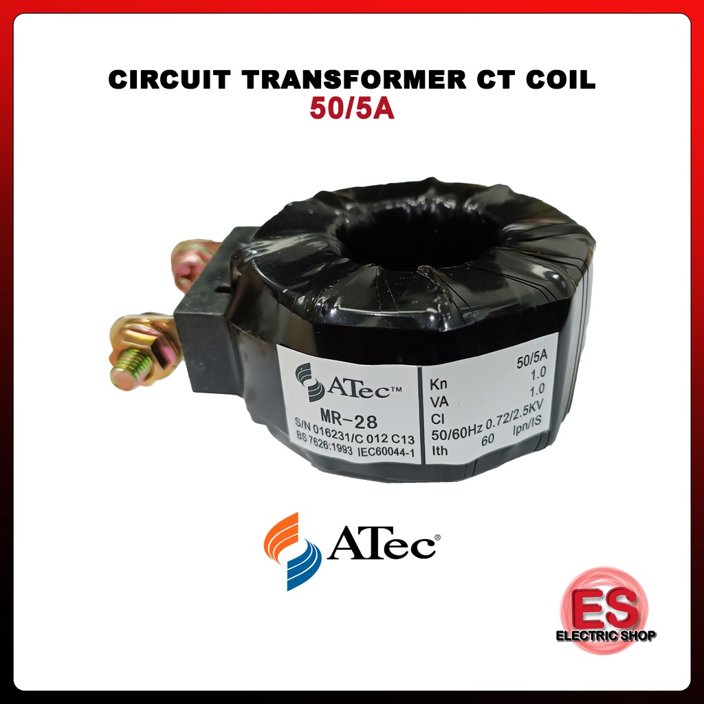 ATEC Current Transformers, MR Series CT Coil Kn 50/5A | Shopee Malaysia