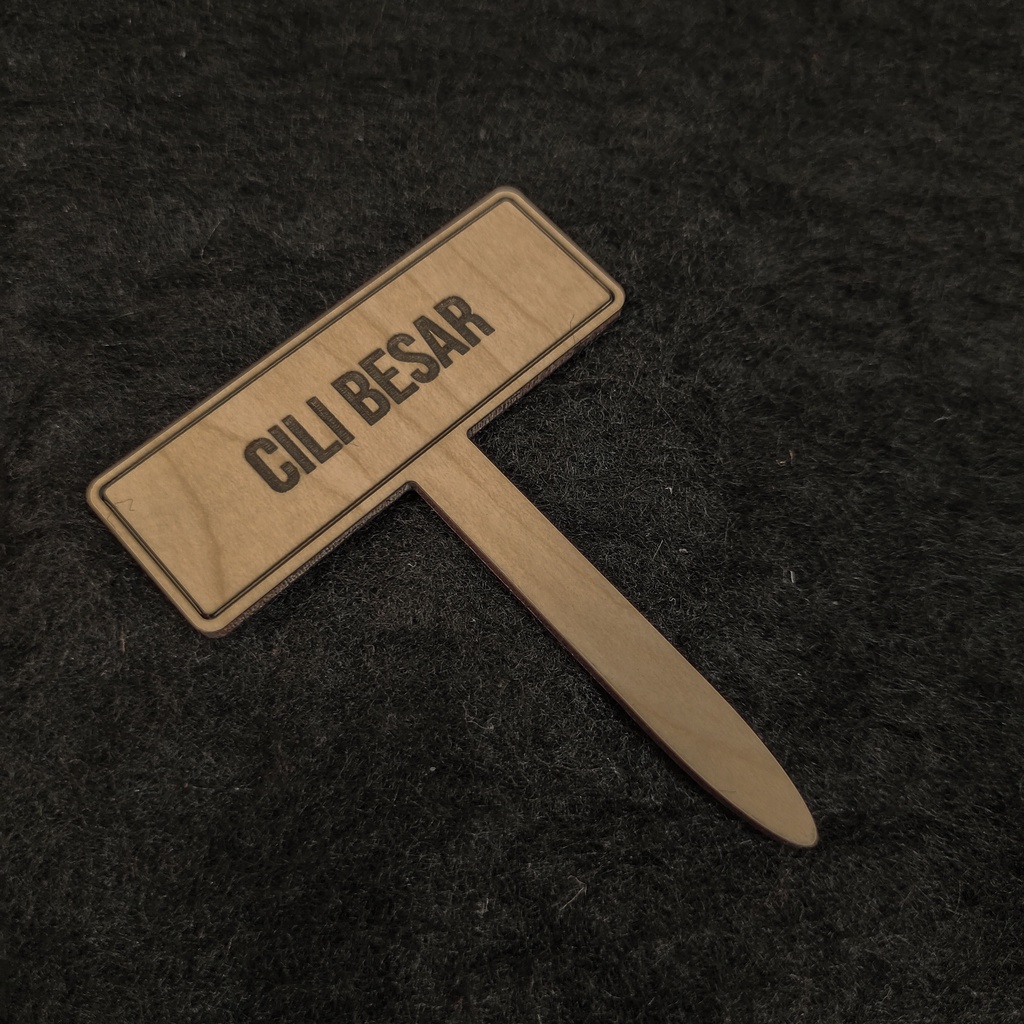 Label Pokok Kayu /Plant Tag/Plant Label/Penanda Pokok/Plant Tag / Plant ...
