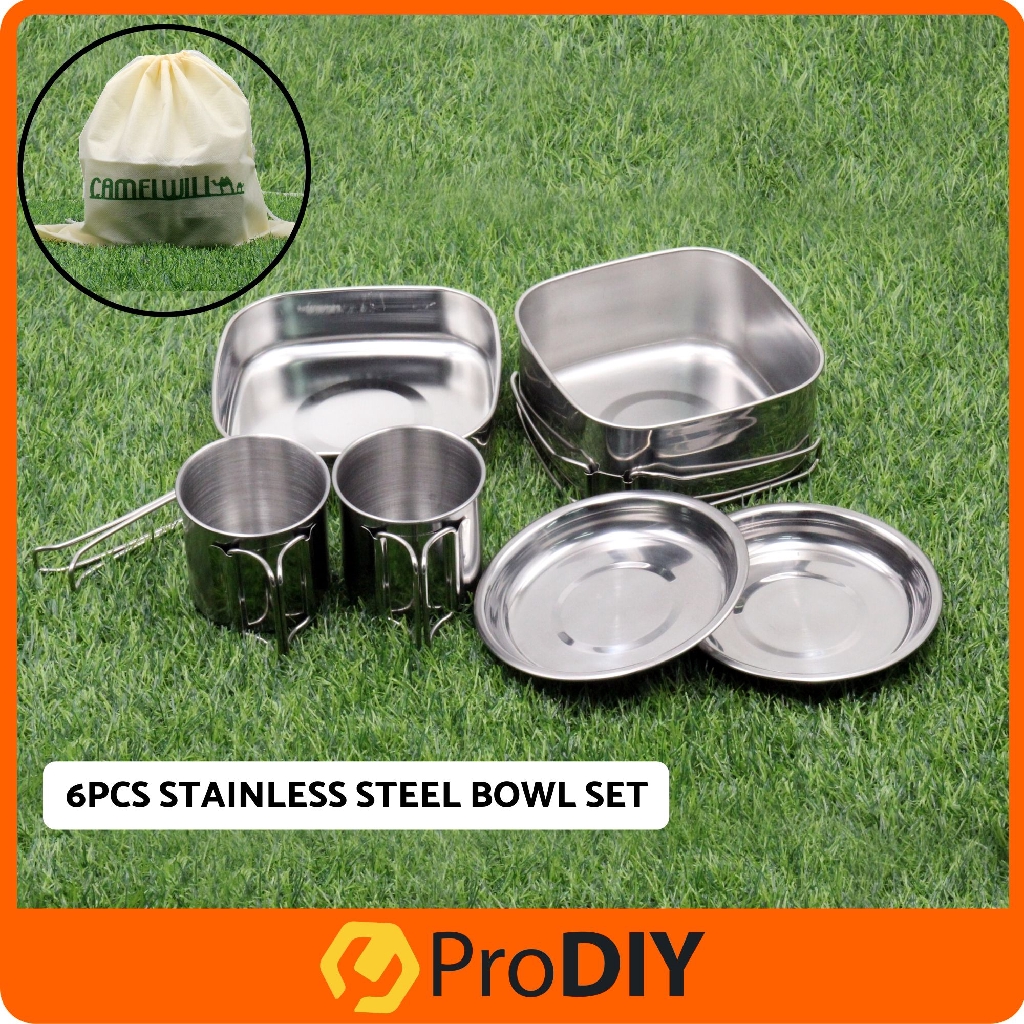 Cast Iron Bag Camping Pot With Storage Pouch Multipurpose Nonstick ...