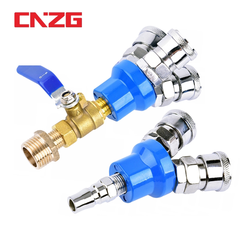 Air Compressor Manifold 2 Way 3 way Quick Connect Multi Hose Coupler ...