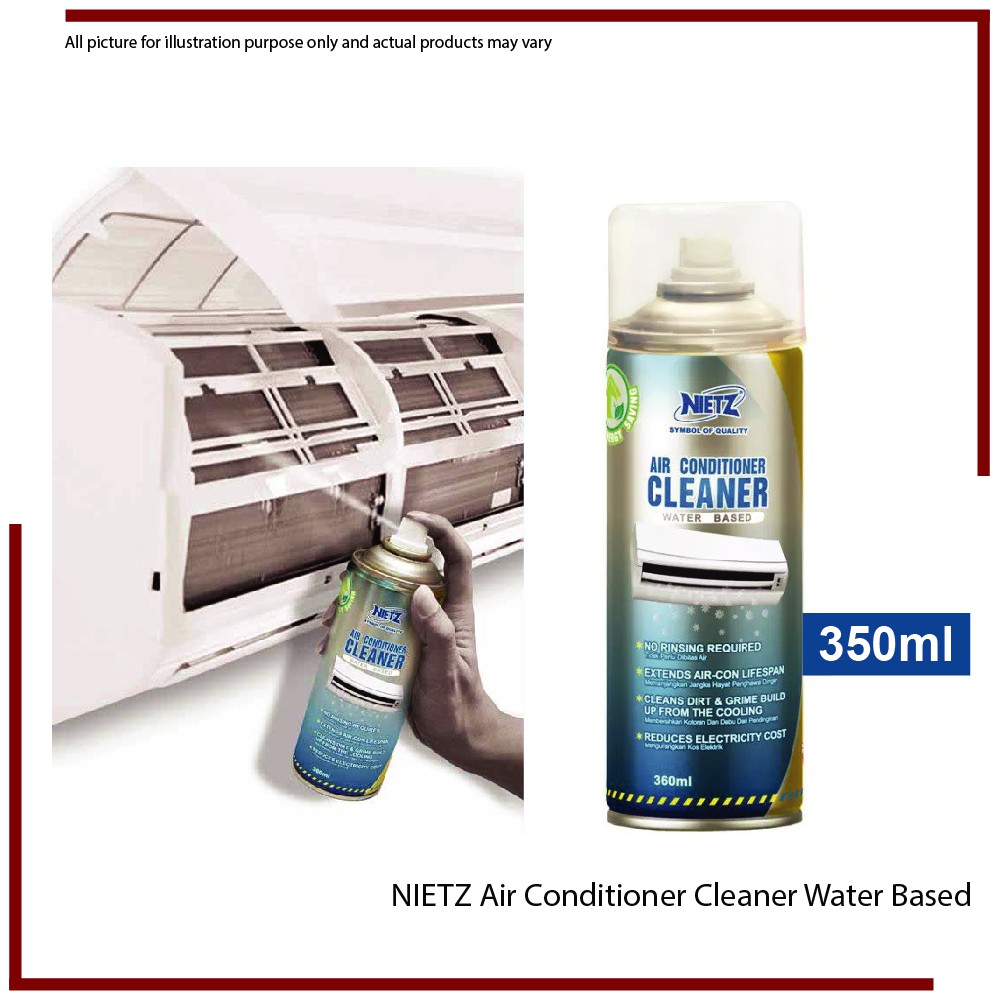 NIETZ AIRCOND AIR CONDITIONER CLEANER WATER BASED SAFE cuci aircond ...