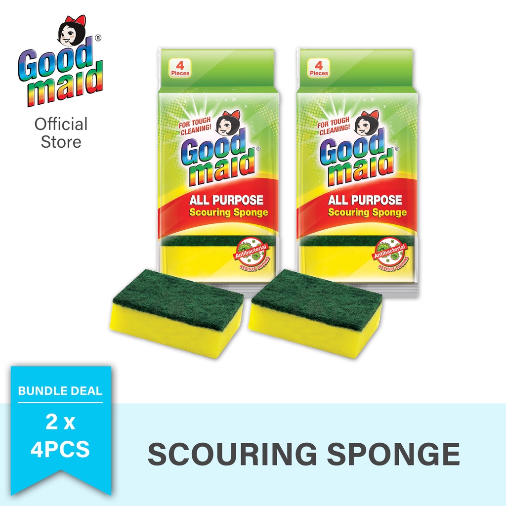 Goodmaid Scouring Sponge (4's) [BUNDLE OF 2] | Shopee Malaysia