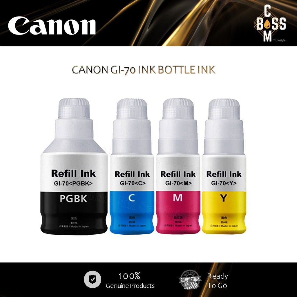 *100% ORIGINAL* CANON GI-70 INK BOTTLE INK | Shopee Malaysia