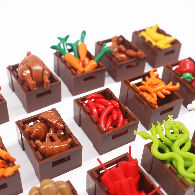 Food&Box Compatible Classic Small Particle Building Blocks Accessories ...