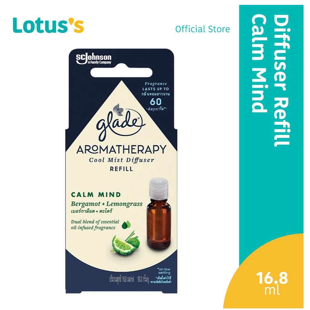 Glade Aromatherapy Electric Diffuser Refill Lemongrass (16.8ml ...