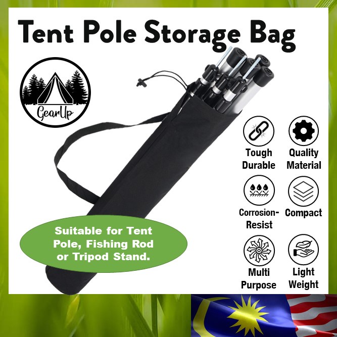GearUp Portable Camping LongTent Pole Bag Camera Fishing Rod Bag Strap ...