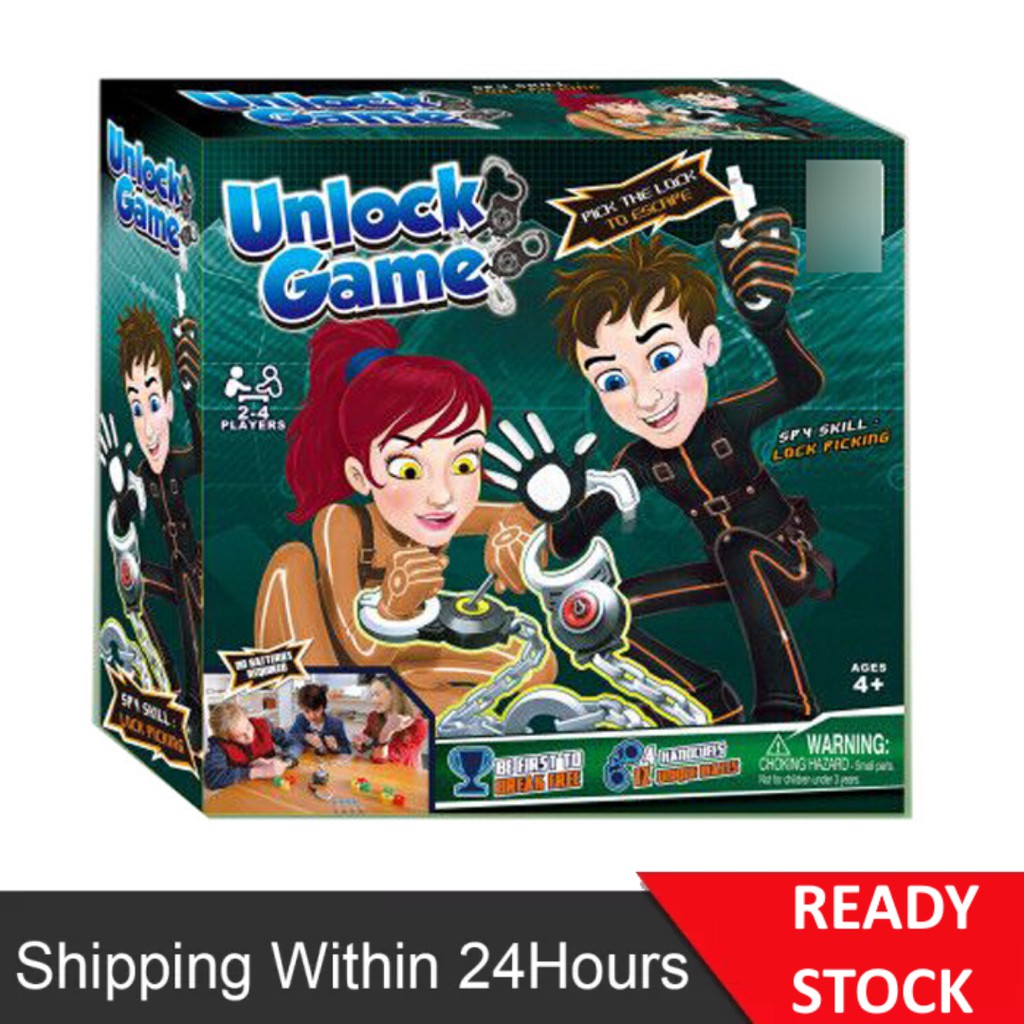 🌟READY STOCK🌟 Unlock Game Handcuff Detective Multiplayer Spy Mind Test ...