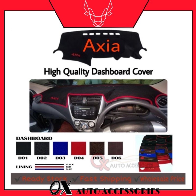Perodua Axia Dashboard Cover High Quality Custom Made | Shopee Malaysia