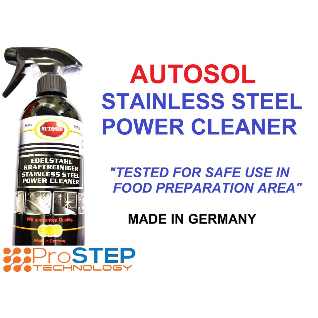 AUTOSOL STAINLESS STEEL POWER CLEANER SPRAY 500ml (Safe Use in Food ...