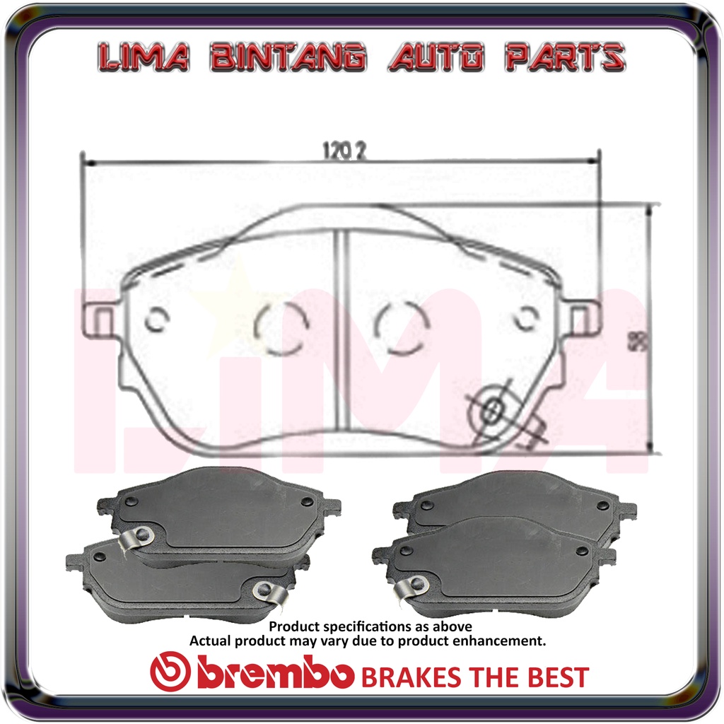 Proton Saga VVT Front Brake Pads , Disc Brake Pad TRW (2016-2024 ...