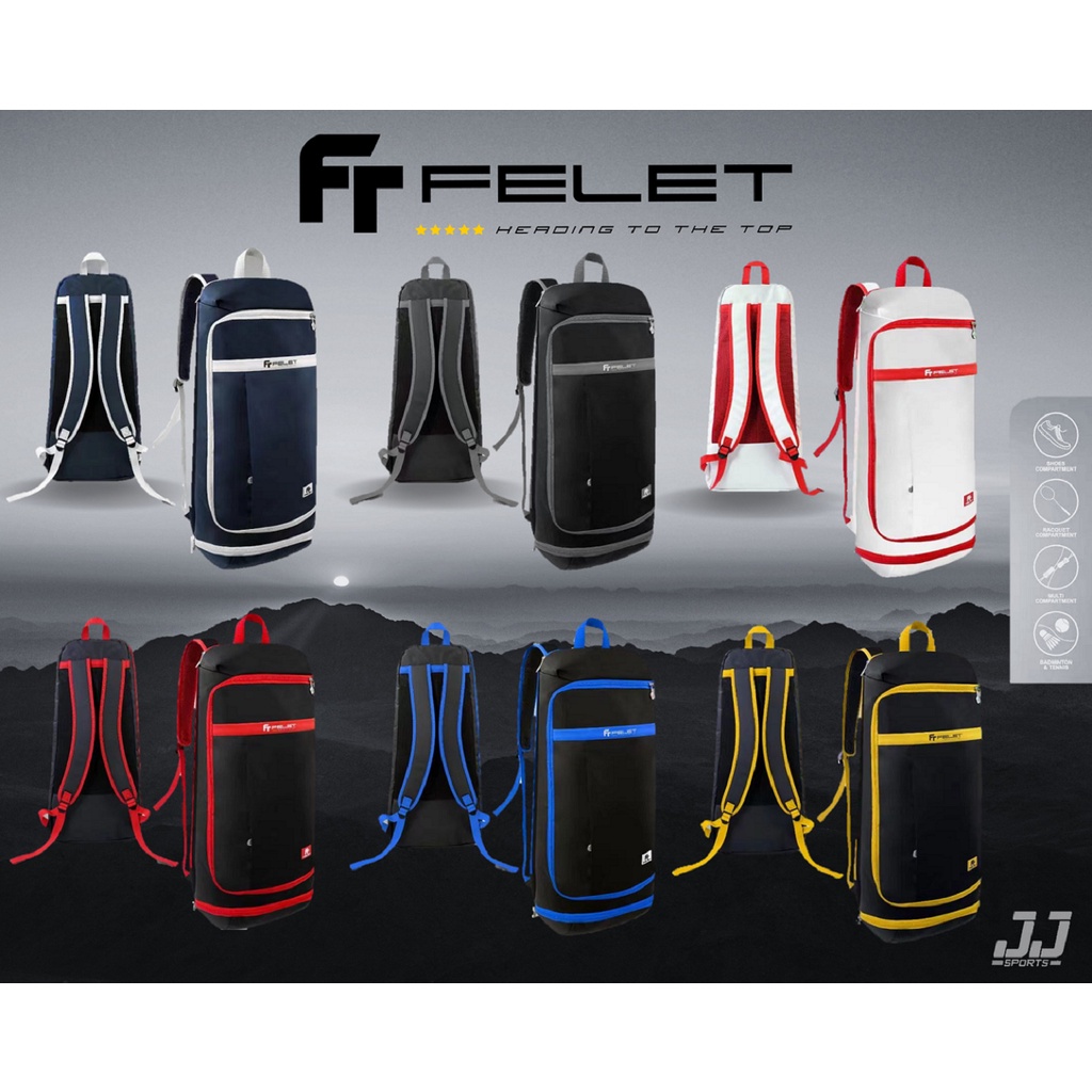 FELET Multi-Cool Racket BackPack 100 ( 100% original ) | Shopee Malaysia