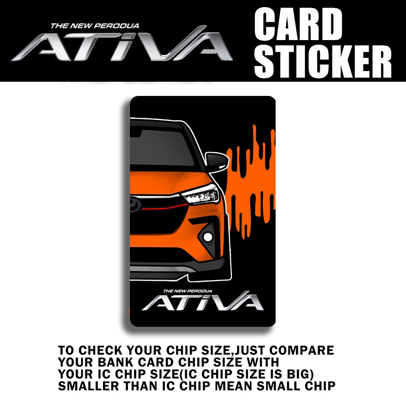 PERODUA ATIVA / ATM STICKER / T*G STICKER / BANK CARD STICKER / ACCESS ...
