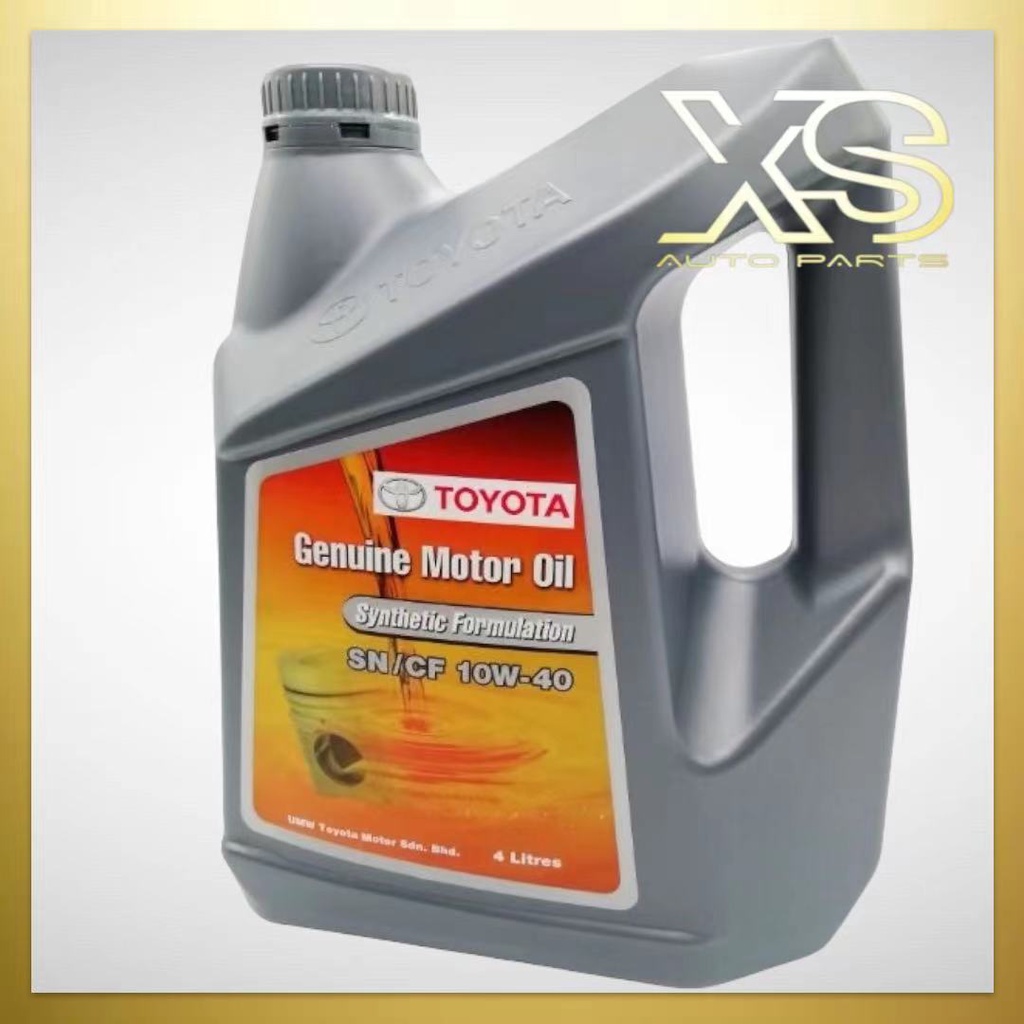 100% ORIGINAL Toyota Genuine Motor Oil 4Litre - 10W-40 10W40 - Semi ...