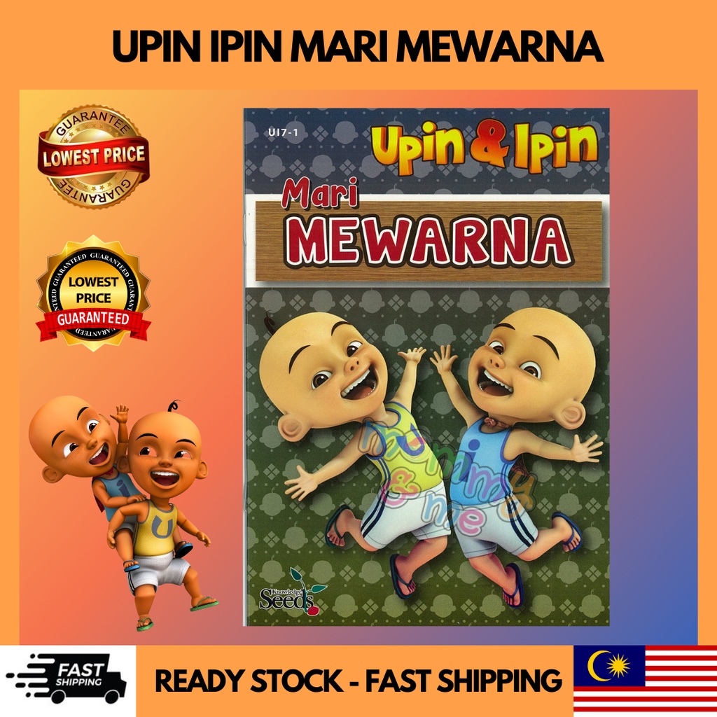 [100% AUTHENTIC] UPIN & IPIN: Mari Mewarna | Shopee Malaysia