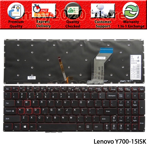 Lenovo Ideapad Y700-15ACZ Y700-15ISK Y700-17ISK Keyboard Backlit Backlight Laptop Keyboard ...