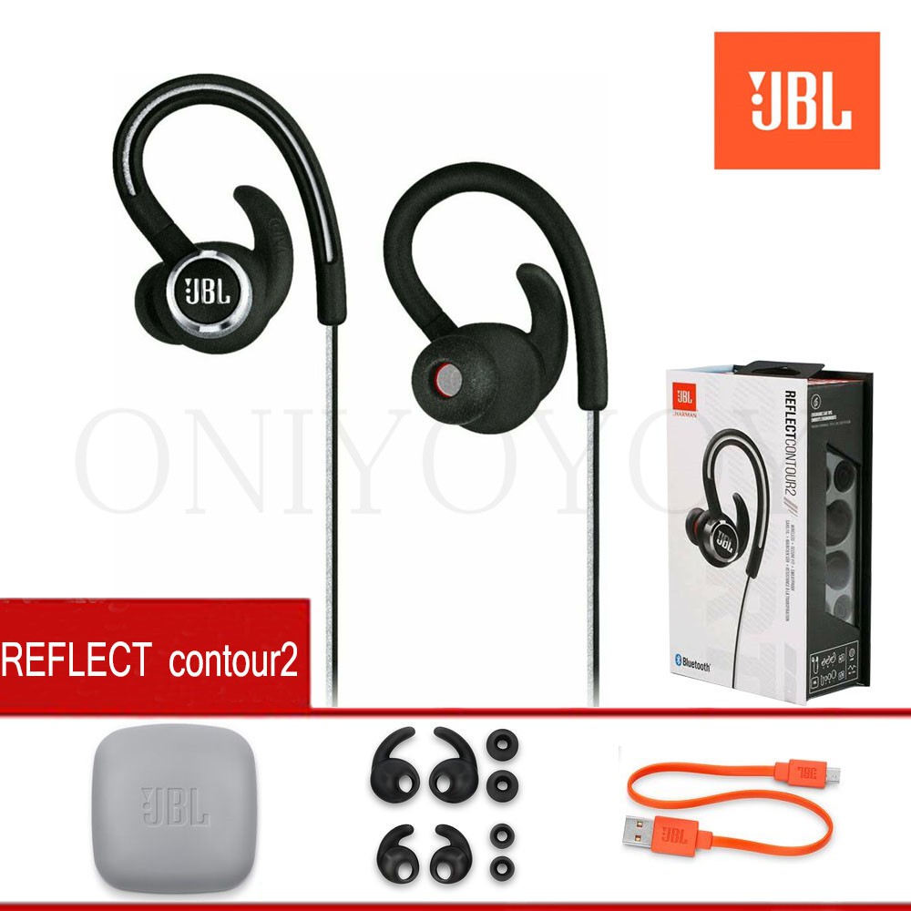 JBL Reflect Contour 2 Wireless Around-The-Ear Earphonephones Sport ...