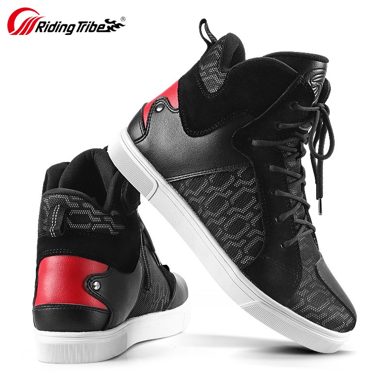Riding Tribe Motorcycle Boots Knight Racing Shoes Drop Protection ...