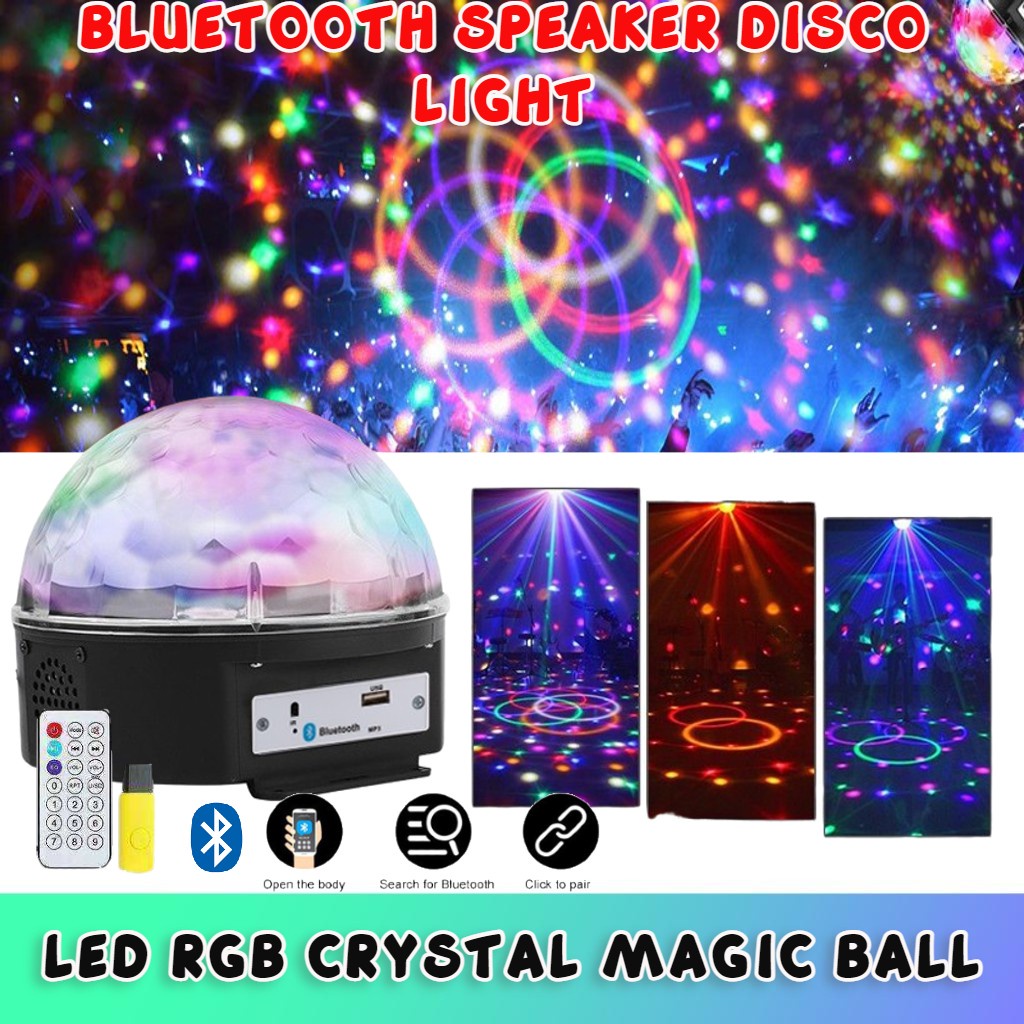 ~Ship From KL~ Big LED Party Light Bluetooth Disco light With Double ...
