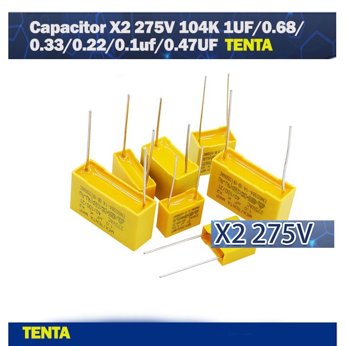 2PIECES X2 Condenser Capasitor MEX TENTA 0.1uF 0.82uF 0.68uf 0.47uf 0 ...