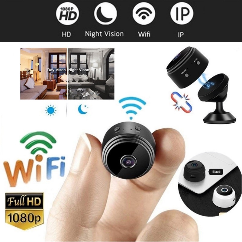 【Spot】A9 1080P HD Webcam Wifi Mini Smart Home IP Security Camera Night ...