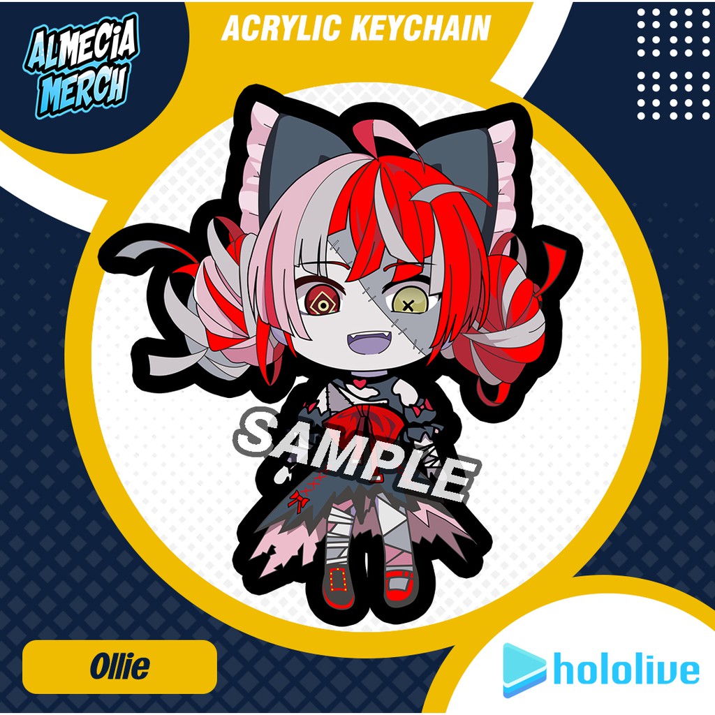 GANTUNGAN Hololive Keychain ID Kureiji Ollie / Vtuber Ollie Keychain ...