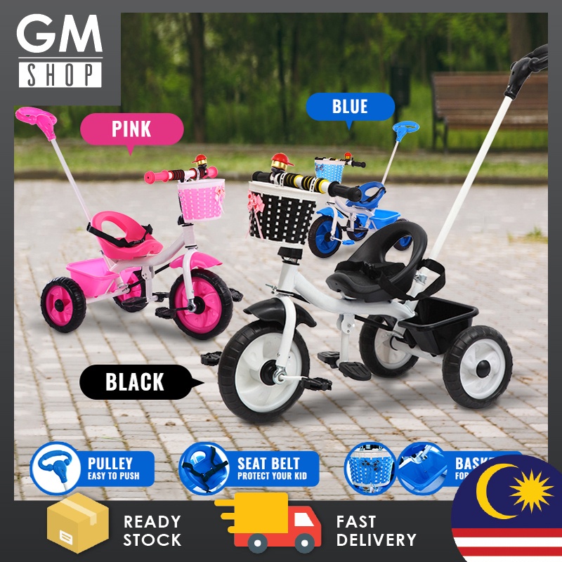 GMSHOP Baby Tricycle Three Wheels Stroller Children Bicycle Hand Push ...