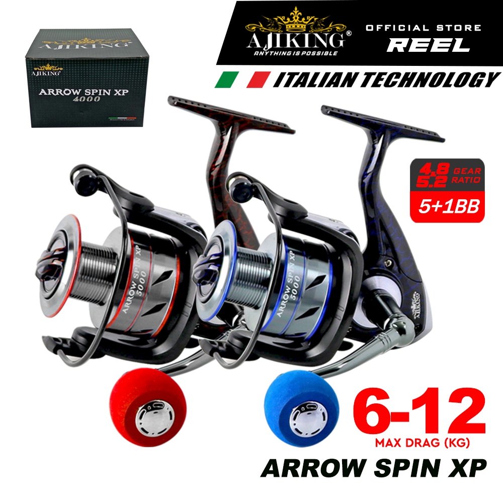 Ajiking Arrow Spin XP Spinning Fishing Reel Max Drag (6kg-12kg) | Shopee Malaysia