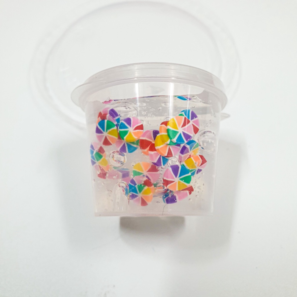 Colourful Cute Slime Murah Toys For Kids - Fimo Sprinkle Clear Slime ...